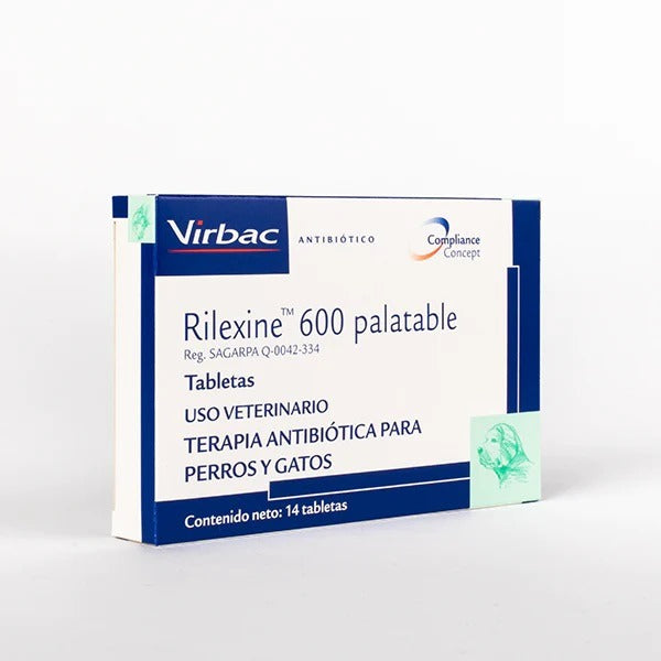Rilexine Palatable 600 Caja 14 Tabletas Virbac – kin Care